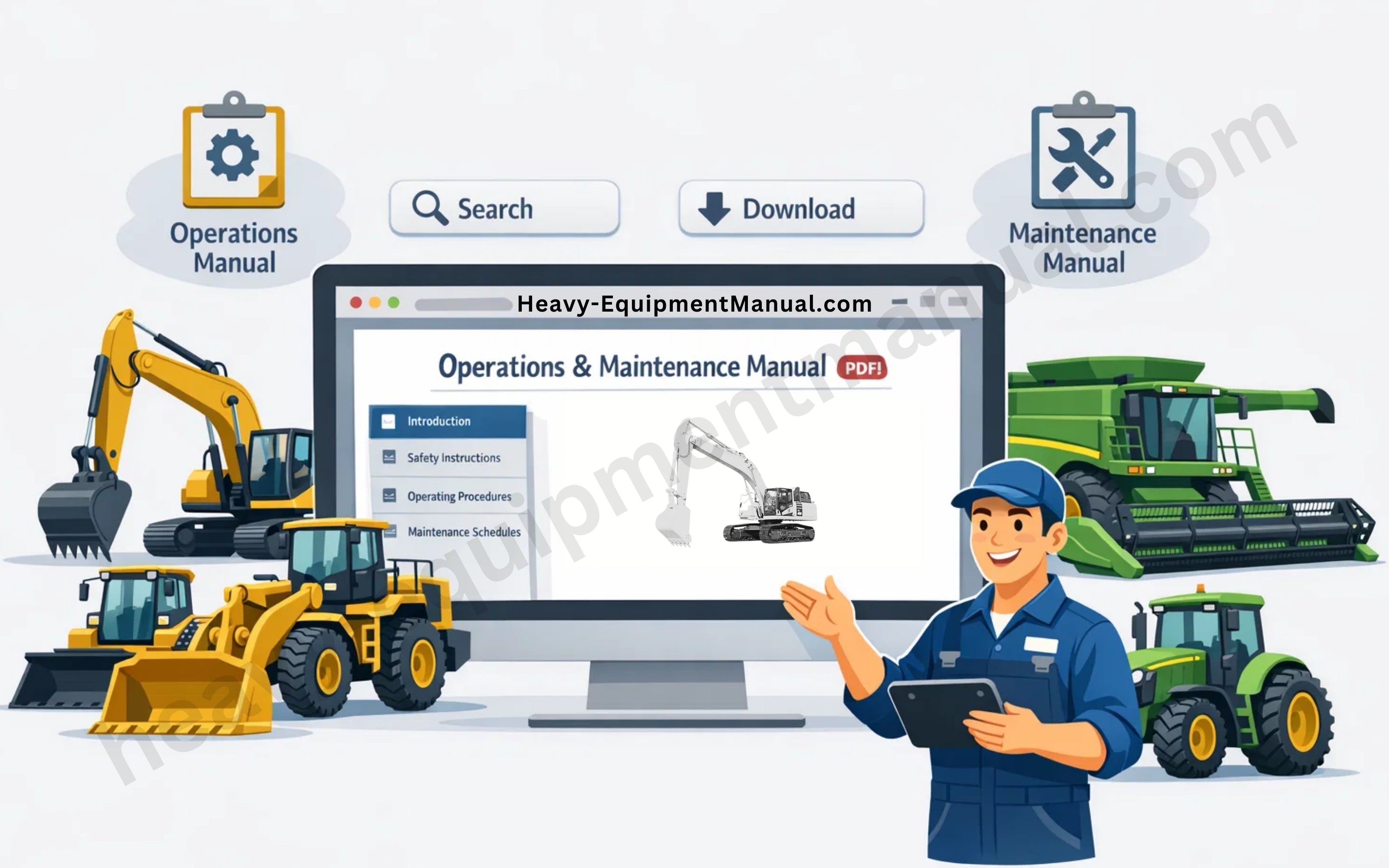 Where to Find Operations & Maintenance Manu... – Heavy Equipment Manual