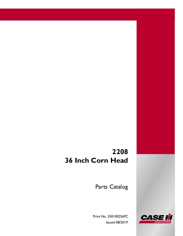 Case IH 2208 8-ROW CORN HEADER 36" ROW SPA... – Heavy Equipment Manual