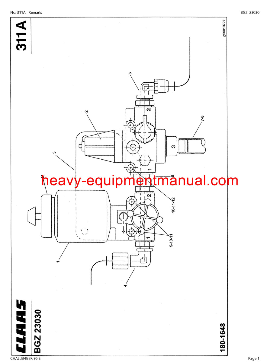 PDF Claas 95 E Challenger Tractor Parts Manual Download – Heavy ...