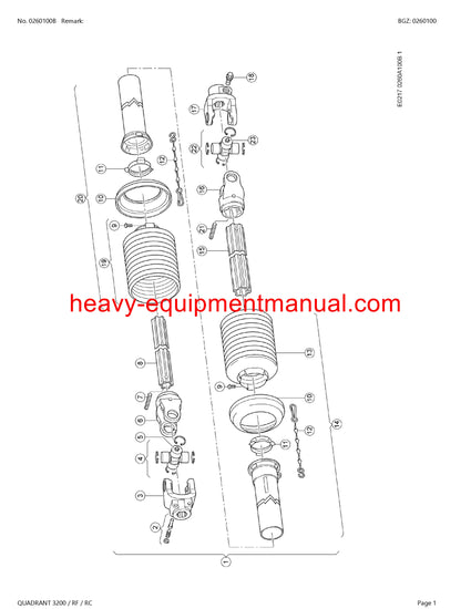 PDF Claas 3200/RF/RC Quadrant Baler Part Manual – Heavy Equipment Manual