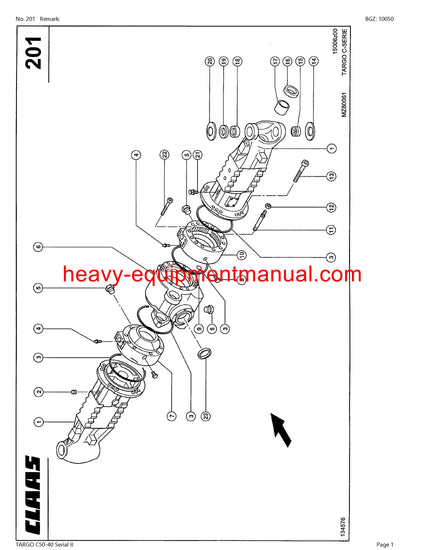 PDF Claas C50 - 40 Serial Ii Targo Telehandler Parts Manual – Heavy ...
