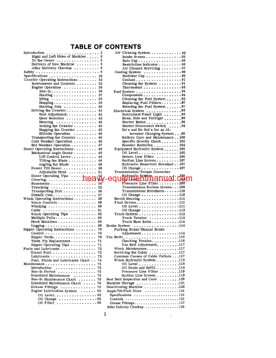 Download Case 1450 Crawler Dozer Operator Manual (9-4484) – Heavy ...