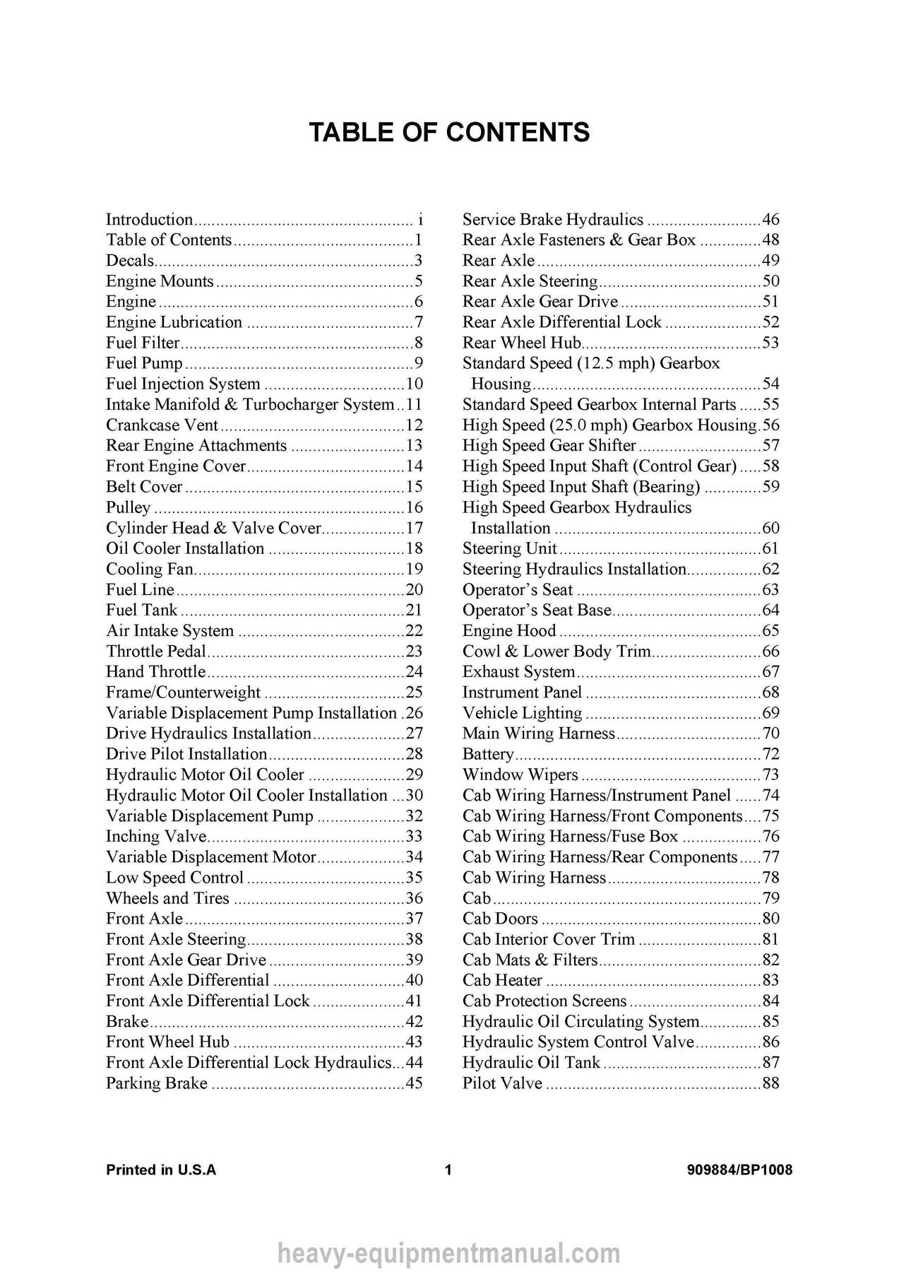 Gehl 521T Wheel Loader Parts Manual PDF Download – Heavy Equipment Manual
