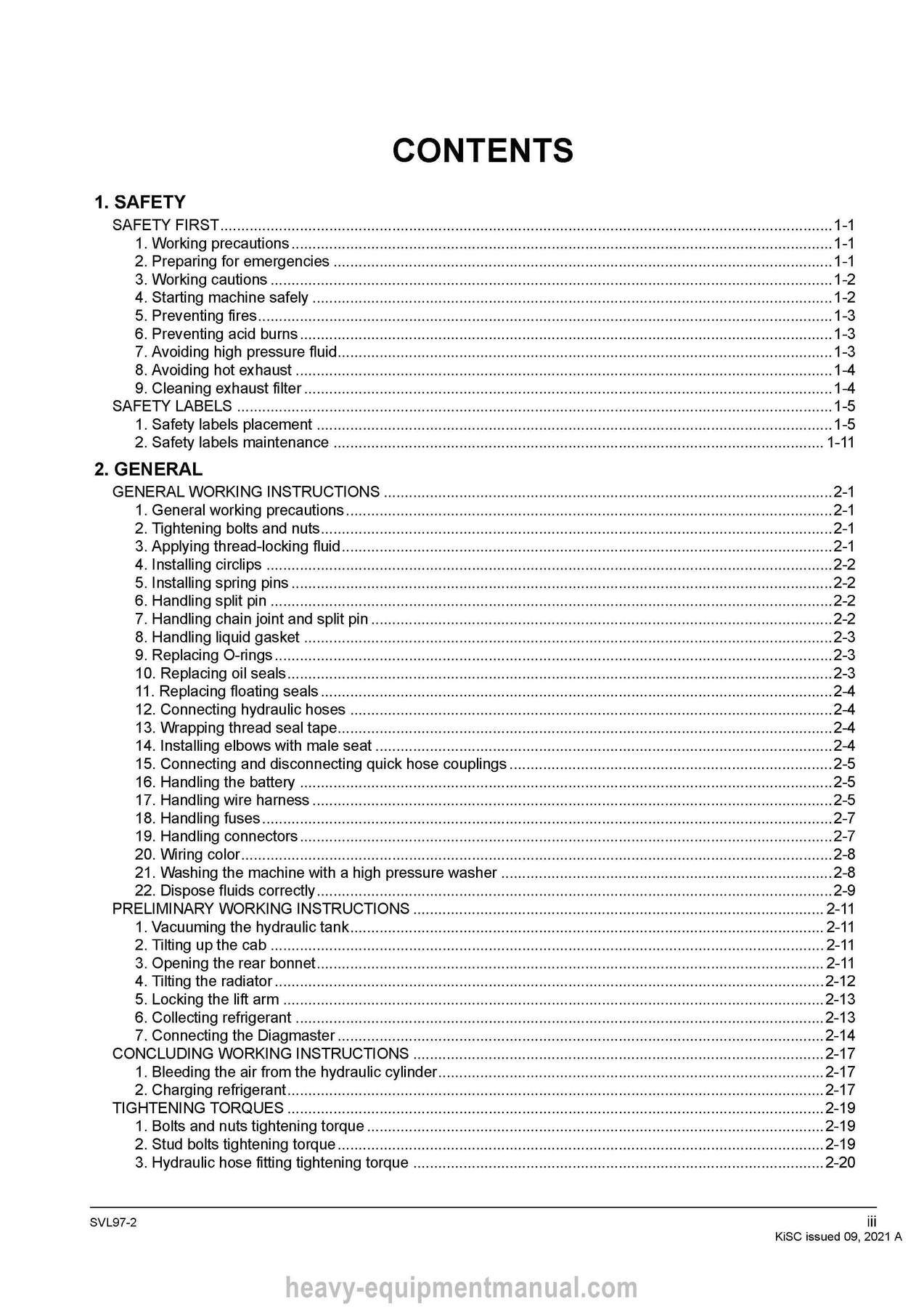 Kubota SVL97-2 Compact Track Loader Workshop Se... – Heavy Equipment Manual