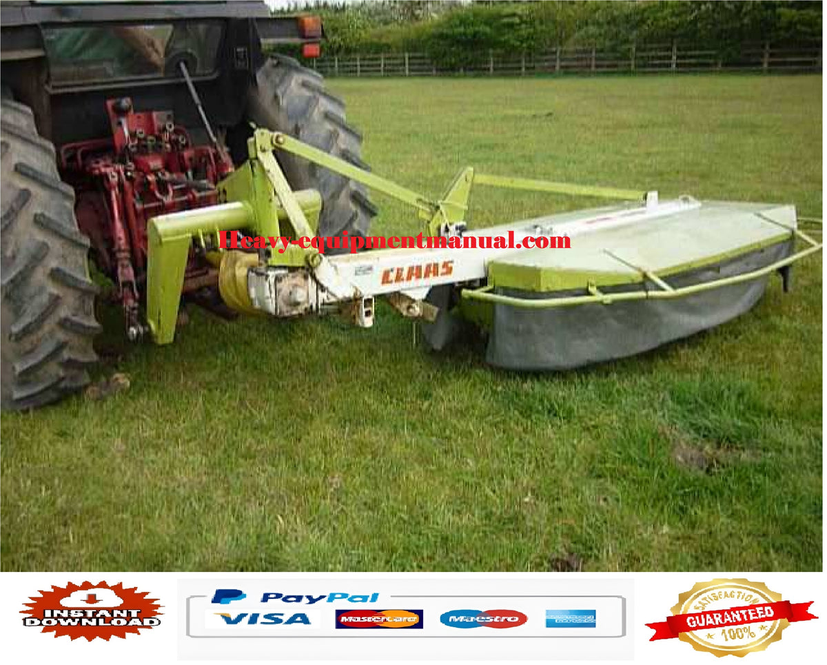 PDF Claas WM 210 N S Mower Parts Manual – Heavy Equipment Manual