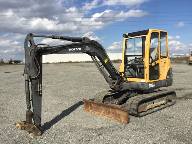 Volvo EC45 Compact Excavator Service Repair Manual – Heavy Equipment Manual