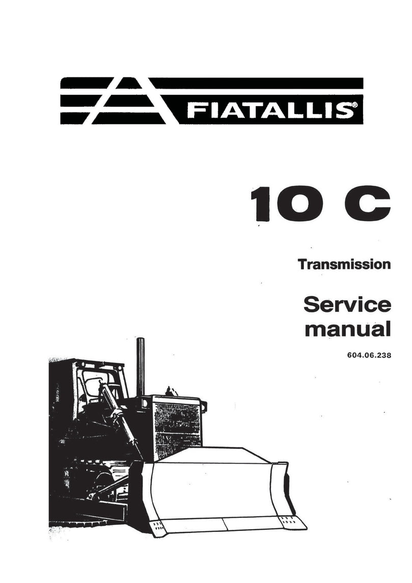 New Holland Fiat-Allis 10C Crawler Dozer Service Repair Manual 6040623 ...